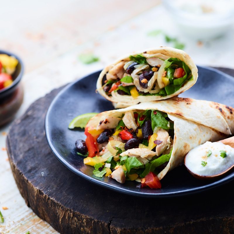 Mexican Chicken Wraps - I Love CB Foods