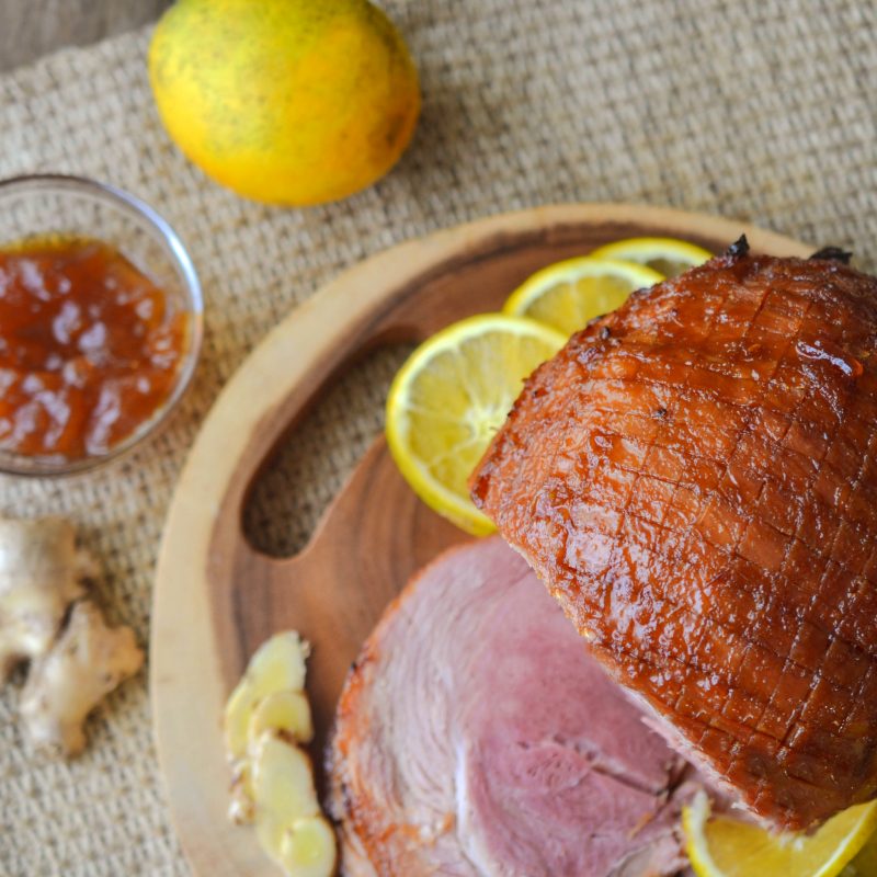 Orange Ginger Glazed Ham - I Love CB Foods