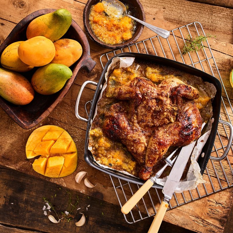 Mango Glazed Roast Chicken - I Love CB Foods
