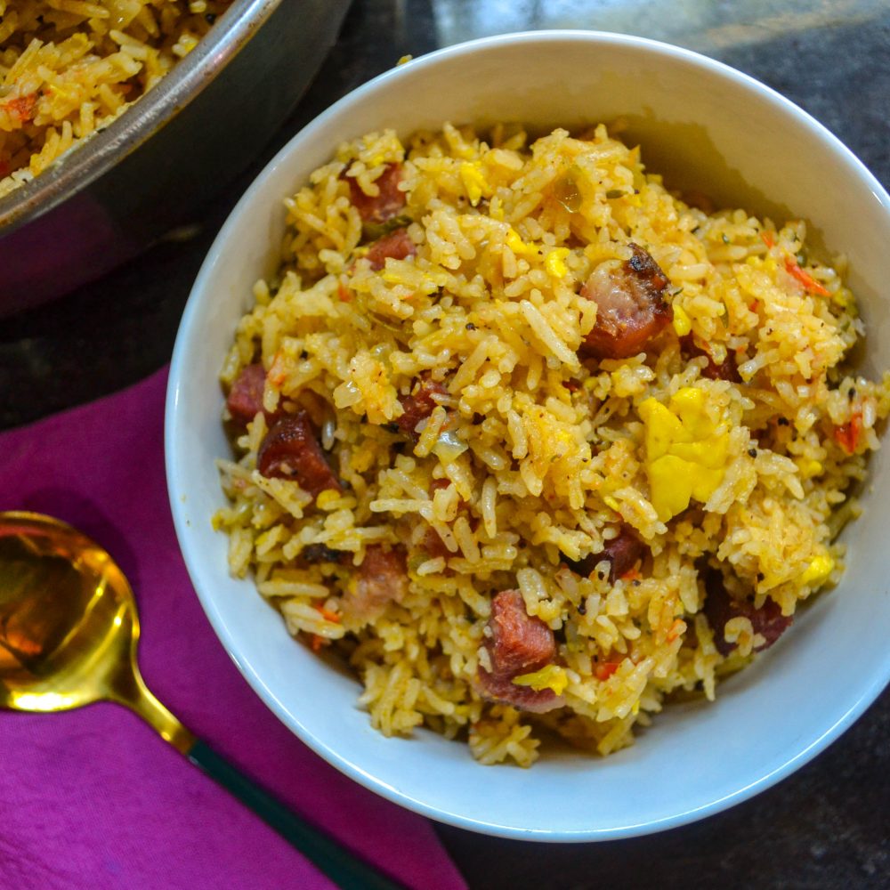 Ackee and Corned Pork Seasoned rice - I Love CB Foods