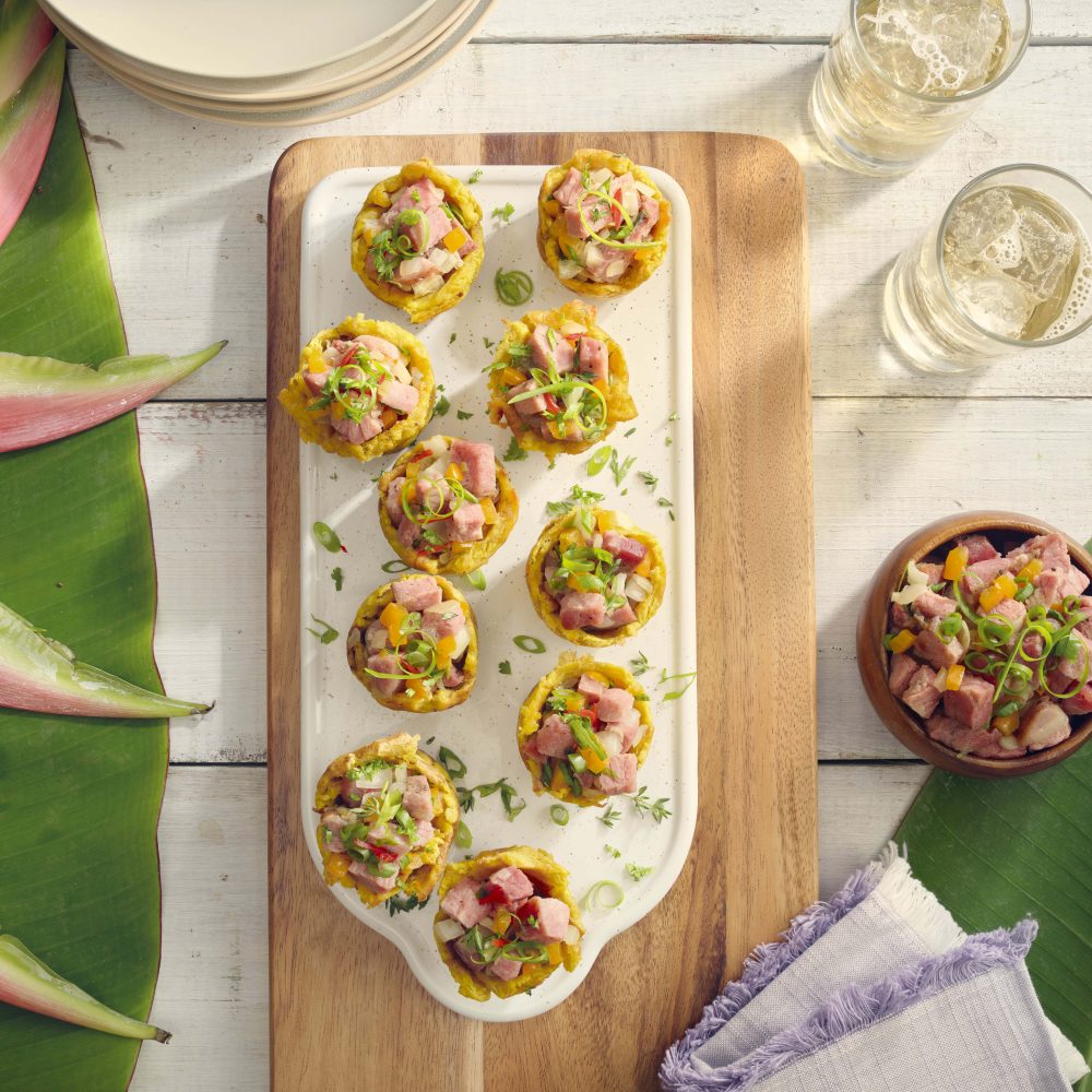 Corned Pork Stuffed Plantain Cups - I Love CB Foods
