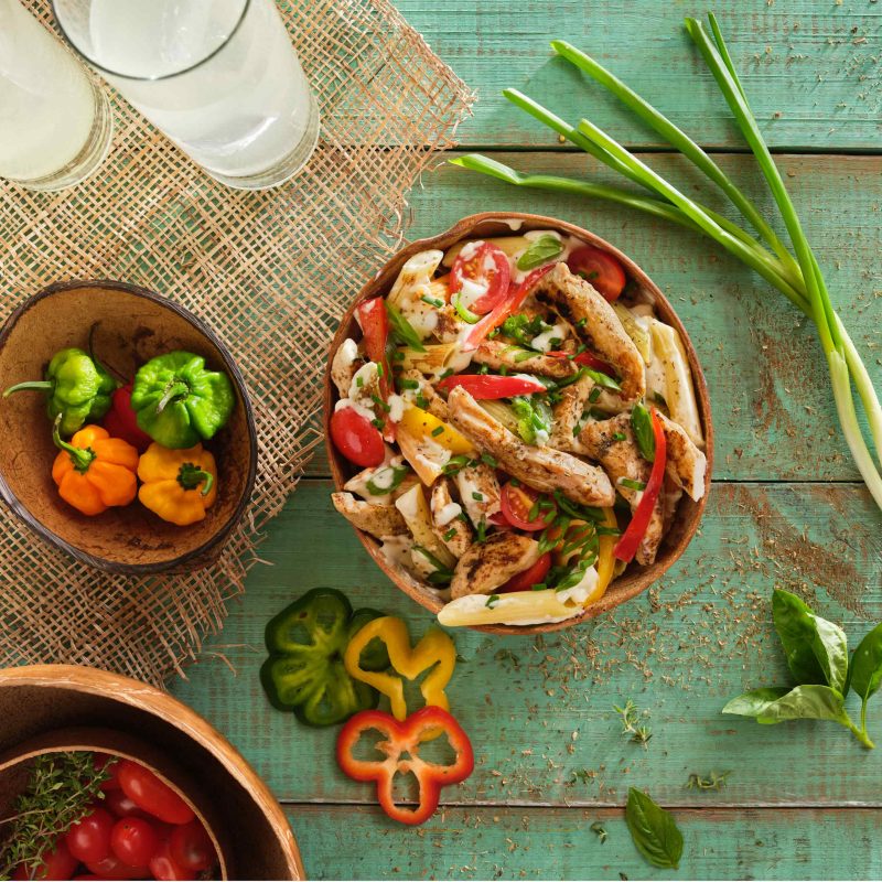 CB Chicken Jerk Chicken Rasta Pasta - I Love CB Foods